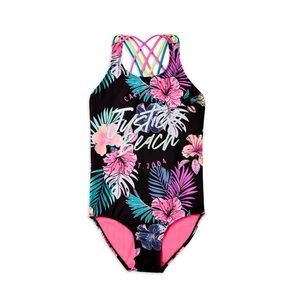 Justice | Swim | Justice Girls One Piece Multi Straps Swimsuit | Poshmark